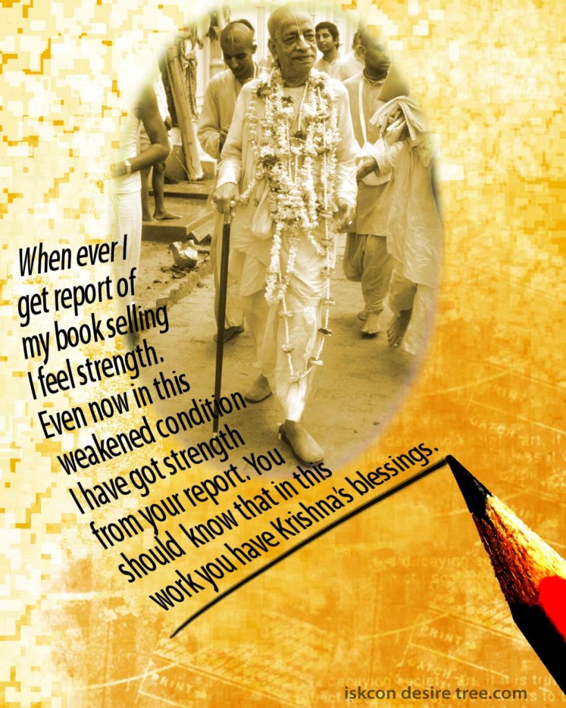 Srila Prabhupada on Report of Book Selling | Spiritual Quotes By ISKCON ...