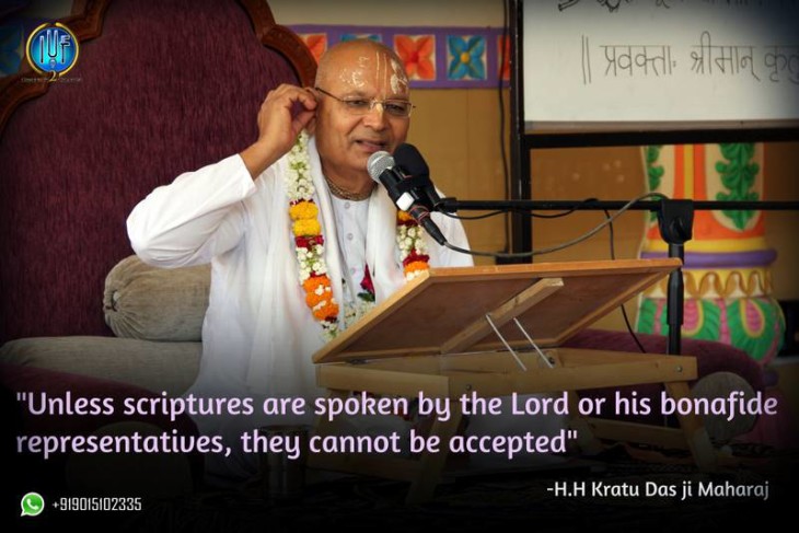 Scriptures are spoken by the lord | Spiritual Quotes By ISKCON Desire Tree
